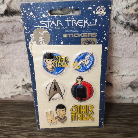 Dimension Weld | Design | Nos Vintage Star Trek Puffy Stickers 979 ...